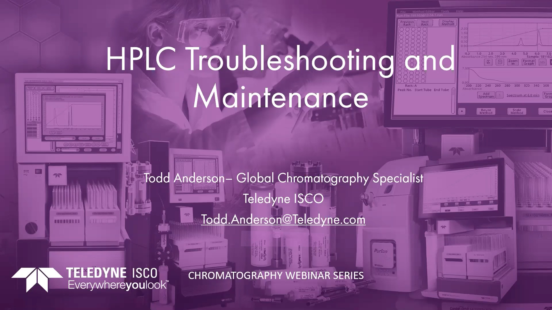 HPLC Troubleshooting - Maintenance techniques Chromatography webinar recording